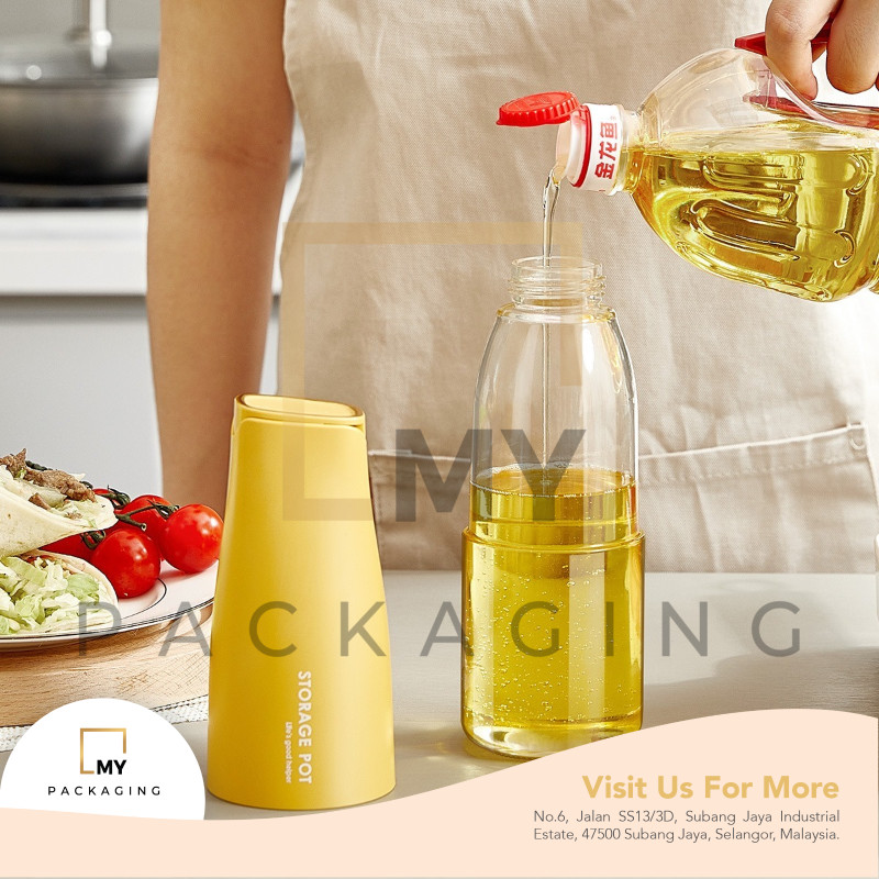500ml Auto Flip Oil Dispenser Vinegar Soy Sauce Olive Oils Storage ...