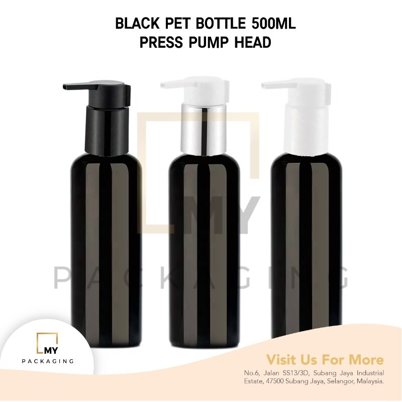 500ml Empty Plastic Bottle with Press Pump Head packaging for toner ...